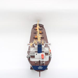 Large Jera Bangkok Wooden Ship Model – 102cm Cargo Freighter ...
