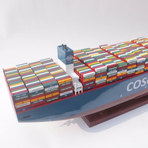 Cosco Container Ship Model 39" - Cosco Model Ship - Personalization ...