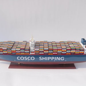 Cosco Container Ship Model 39" - Cosco Model Ship - Personalization ...