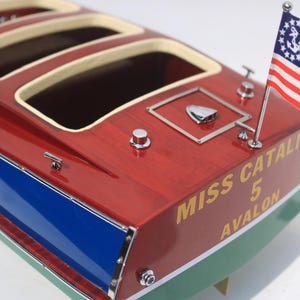 Miss Catalina 5 Avalon Model Ship, Wooden Ship Model is for Sale - Etsy