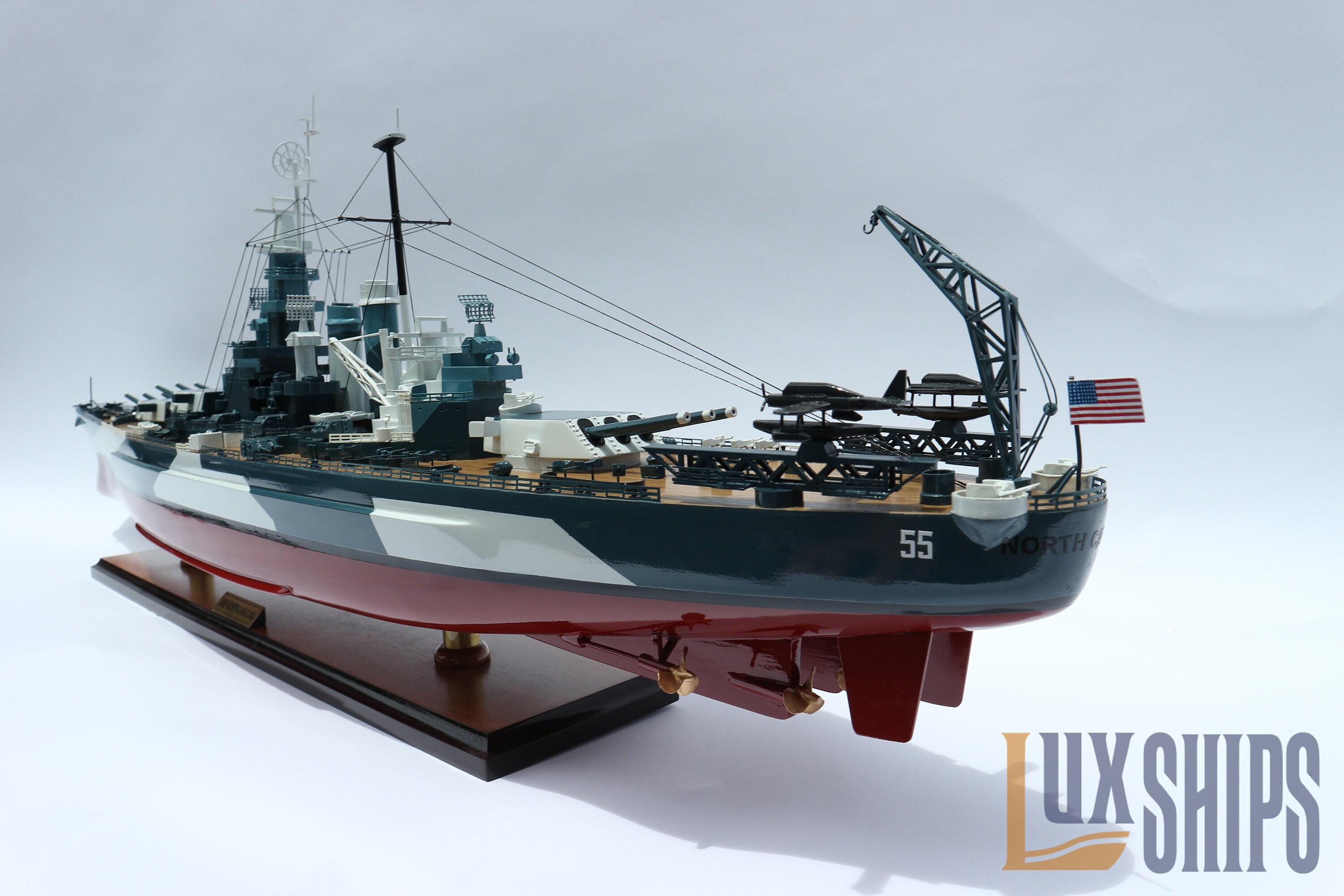 USS North Carolina Ship Model USS North Carolina Battleship Model - Etsy