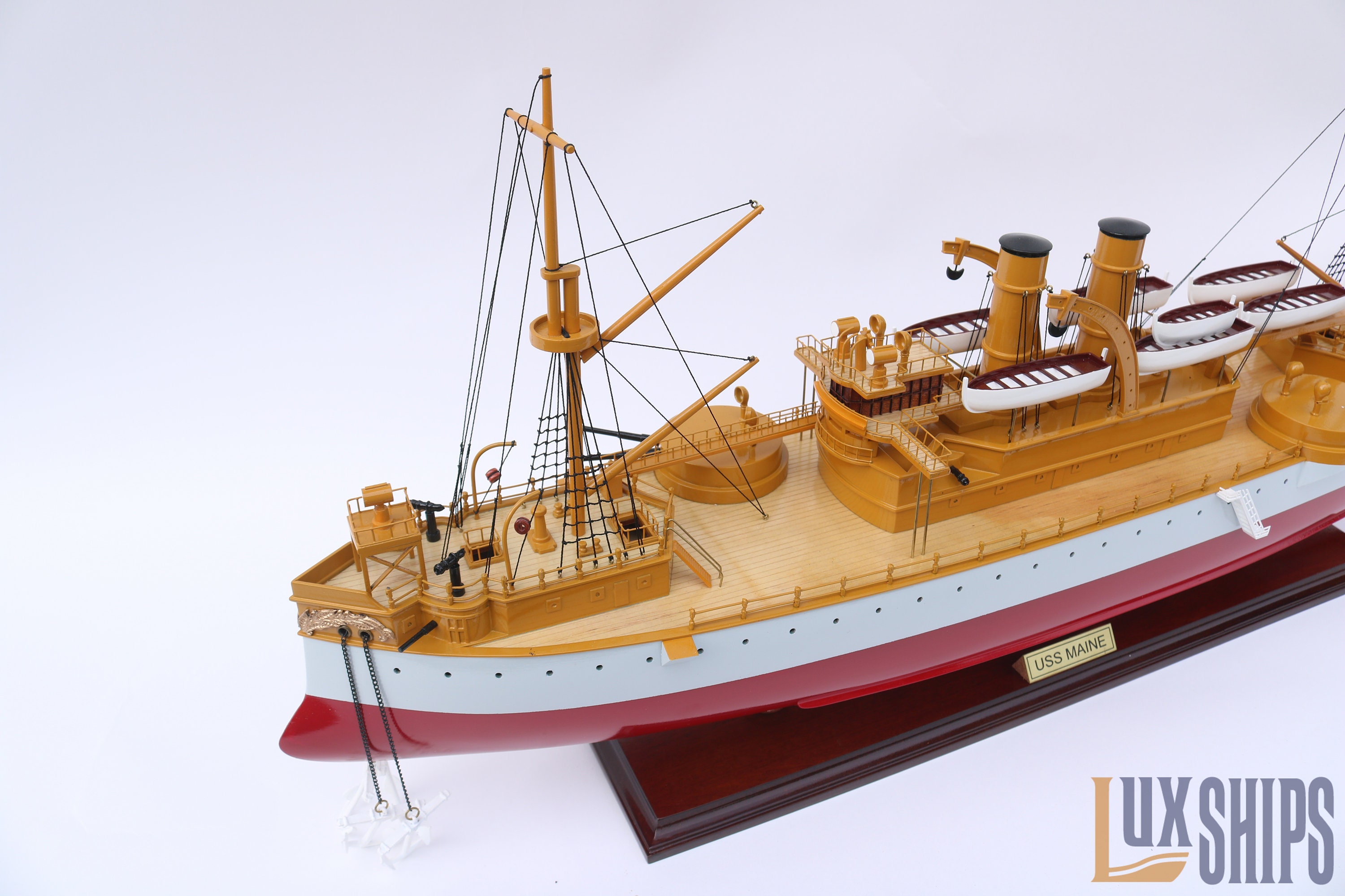 USS MAINE ACR-1 Model Ship - Etsy