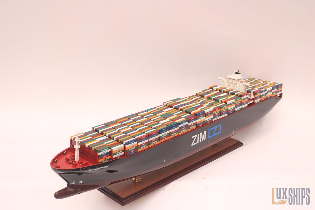 ZIM New York Container Ship Model - ZIM Model Ship - Personalization ...