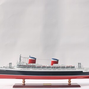 SS United States Wooden Ship Model 35" (91cm) – Handcrafted Ocean Liner ...