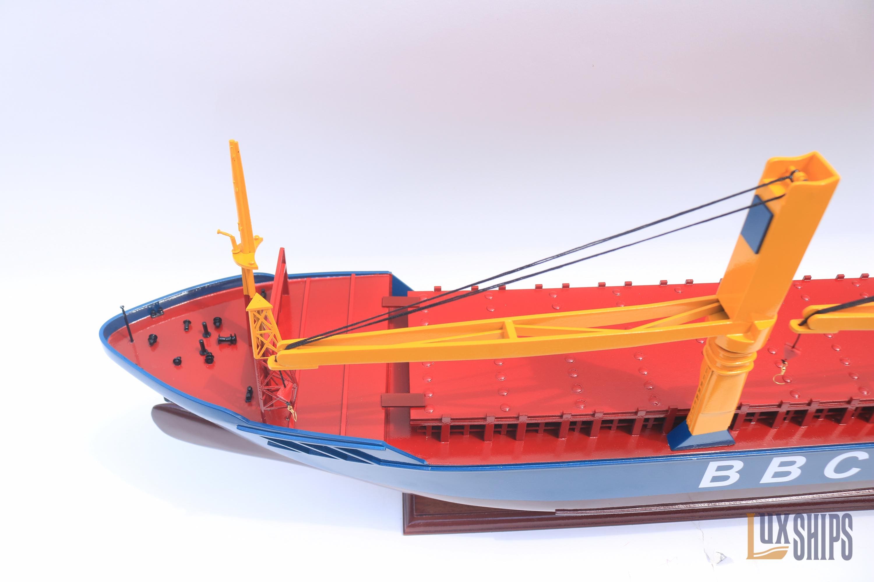 100cm BBC Break Bulk Ship Model – Handcrafted Wooden Cargo Vessel ...