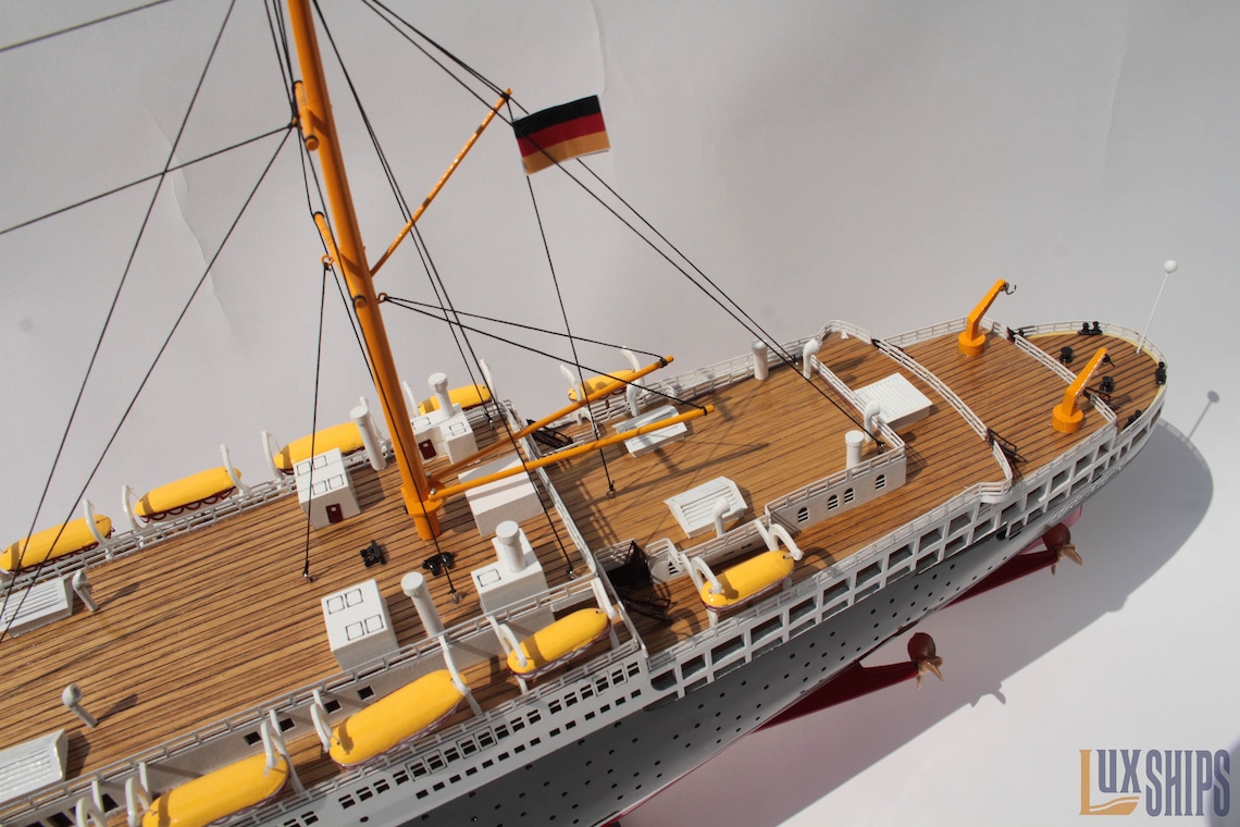 SS Bremen Ship Model SS Bremen Model Ship SS Bremen Wooden Ship Model ...