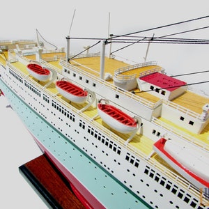 RMS Caronia Ship Model - RMS Caronia Wood Ship Model - Etsy
