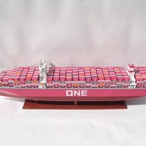 ONE Ship Model 39" - ONE Container Model Ship - Etsy