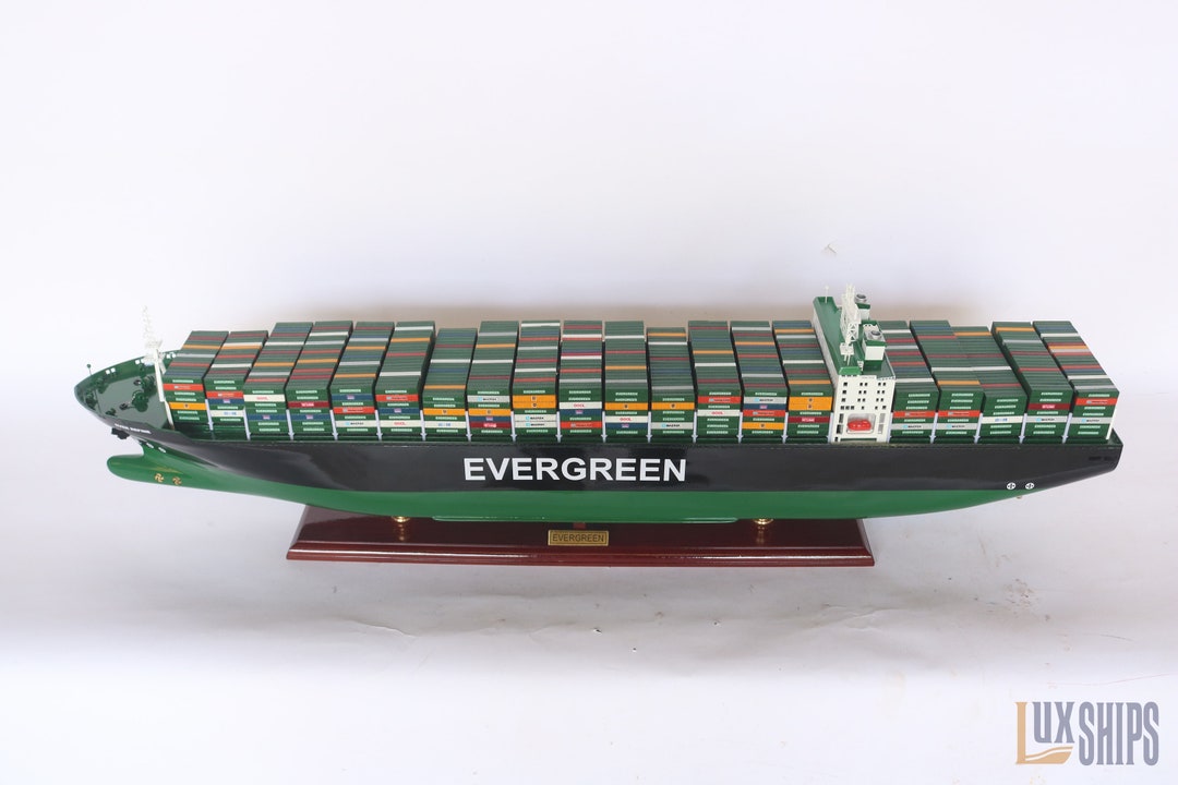 EVERGREEN Container Ship Model 103cm - Personalization Your Name - Etsy