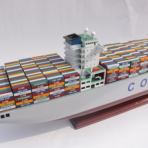COSCO EUROPE Container Ship Model 39" - Cosco Model Ship ...