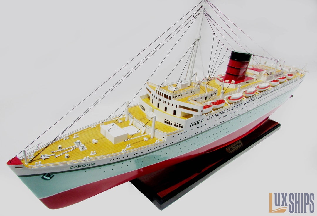 RMS Caronia Ship Model - RMS Caronia Wood Ship Model - Etsy