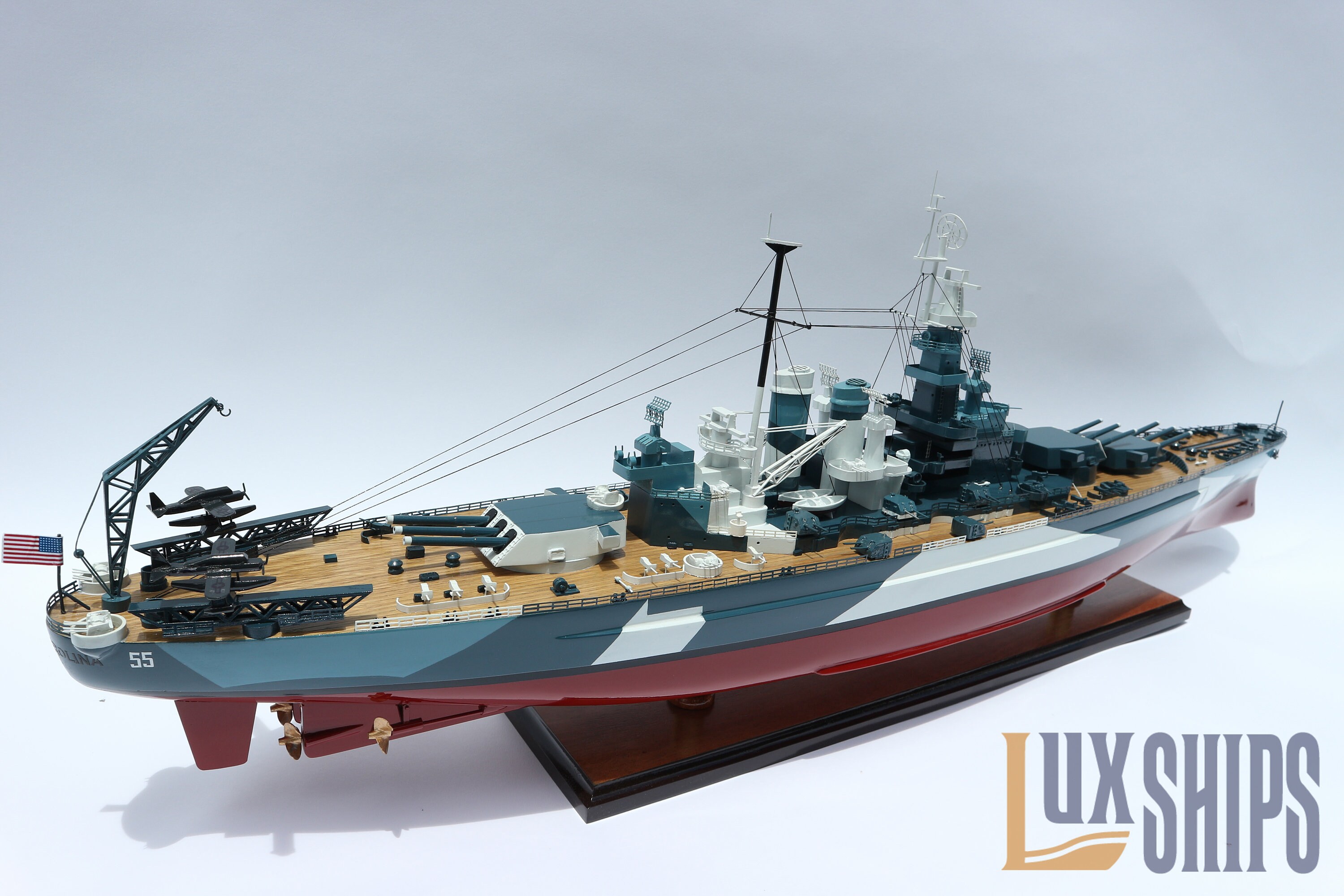 USS North Carolina Ship Model - USS North Carolina Battleship Model ...