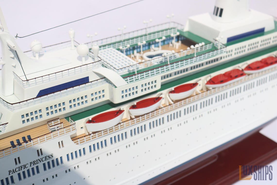 MS Pacific Princess Ship Model, Wooden Model Ship is for Sale - Etsy UK