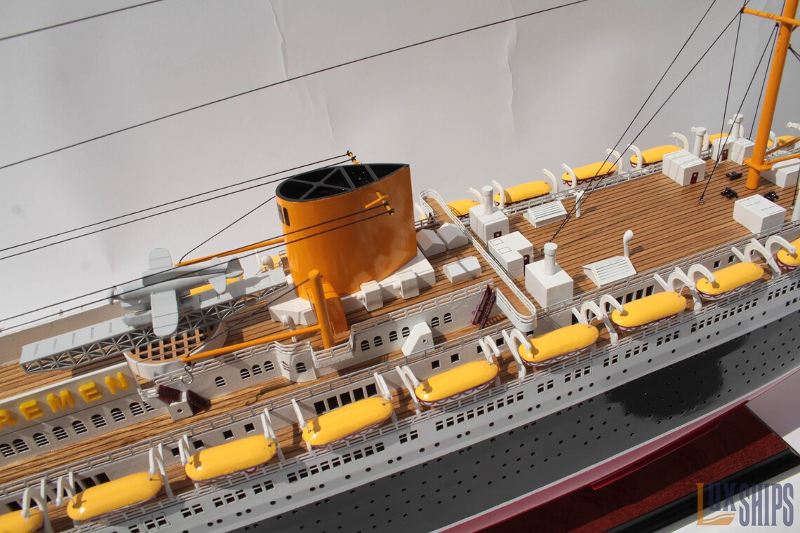 SS Bremen Ship Model SS Bremen Model Ship SS Bremen Wooden - Etsy