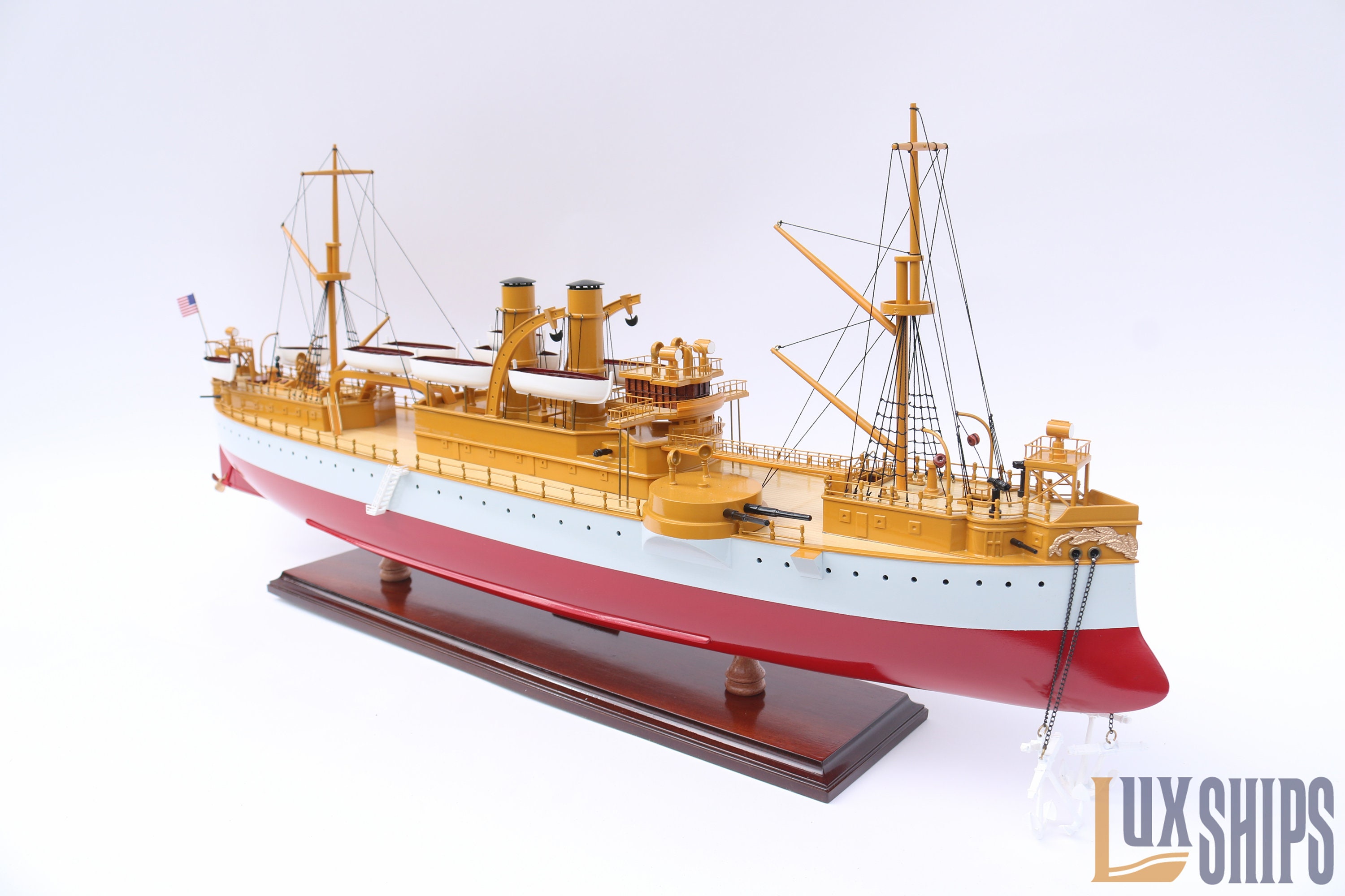 USS MAINE ACR-1 Model Ship - Etsy