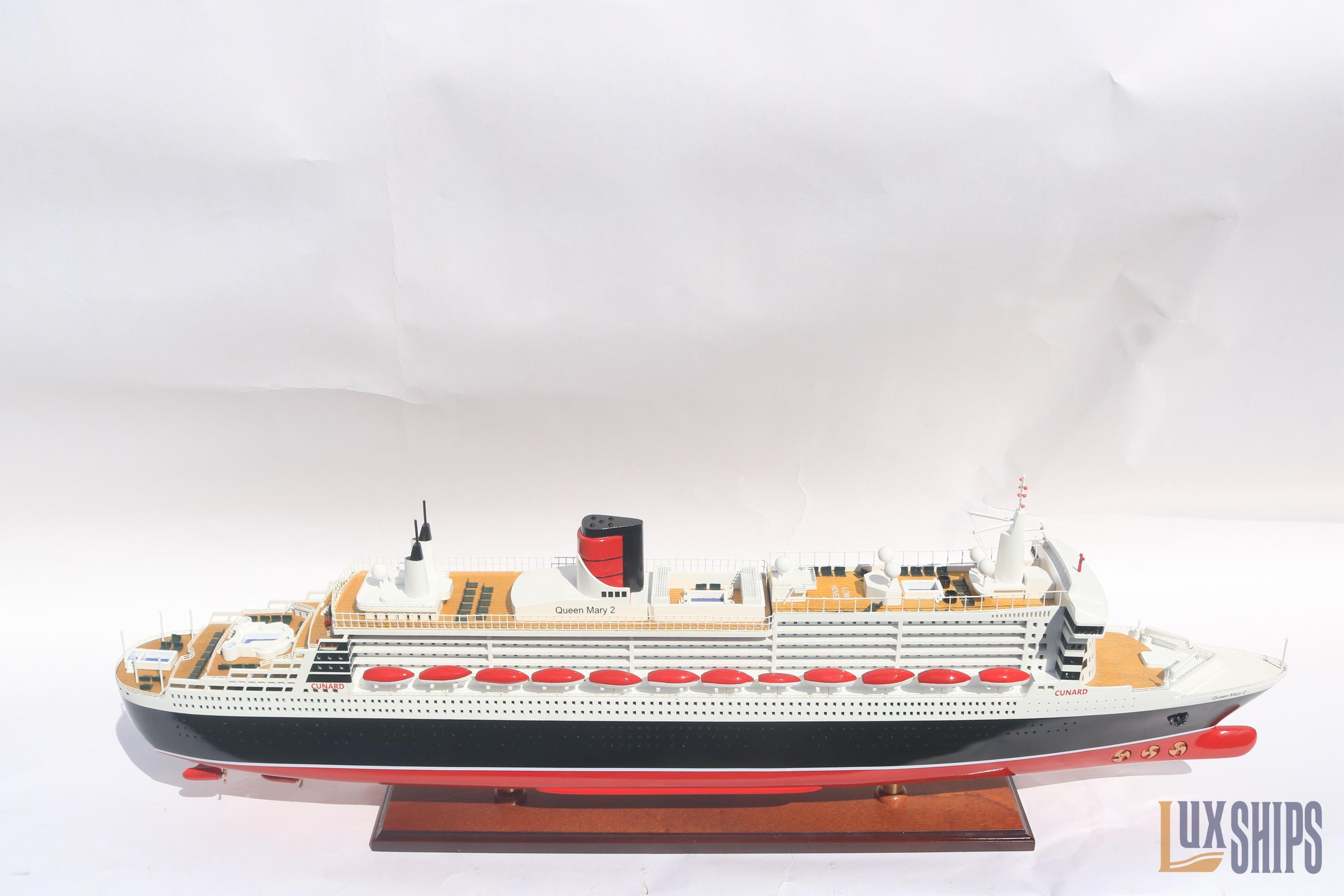 RMS Queen Mary 2 Ship Model 102cm (40") - Wooden Ship Model is for Sale ...