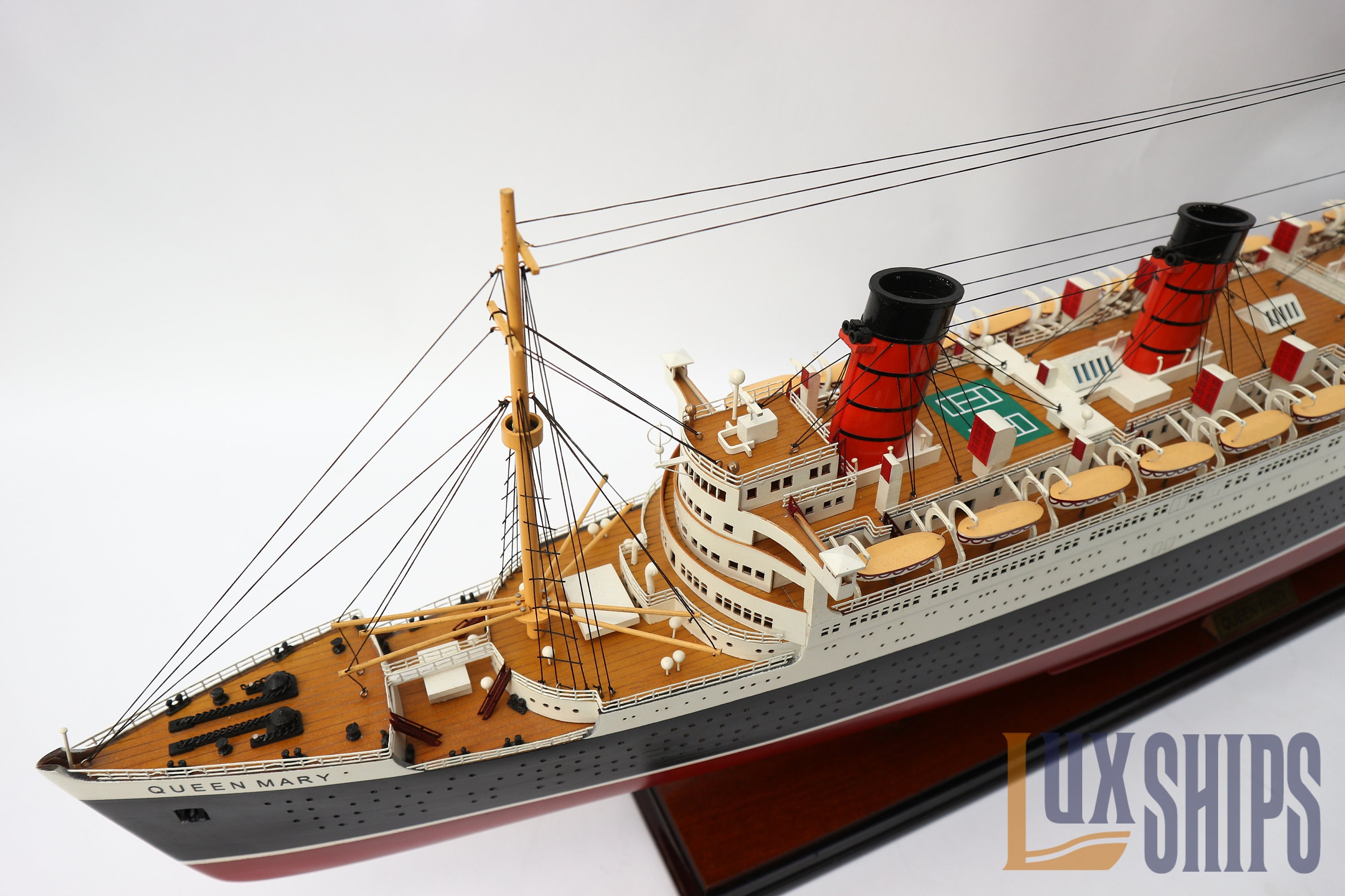 RMS Queen Mary Ship Model RMS Queen Mary Wood Ship Model - Etsy
