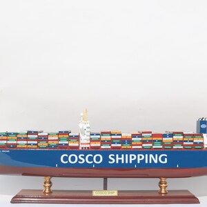COSCO SHIPPING Container Ship Model 72cm - Personalization Your Name - Etsy