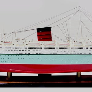 RMS Caronia Ship Model - RMS Caronia Wood Ship Model - Etsy