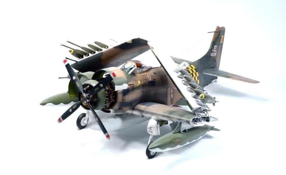 Pre-order, Douglas A-1J SKYRAIDER U.s.air Force, Scale 1/32, Built and ...