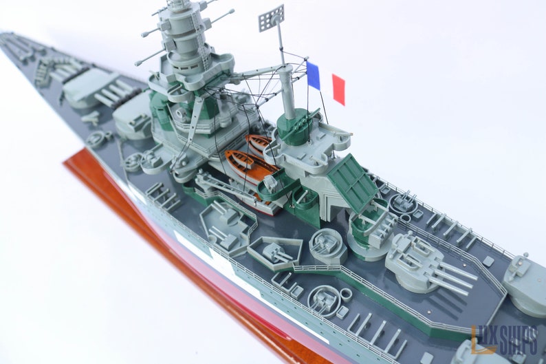 Richelieu Ship Model French Battleship Richelieu Model - Etsy