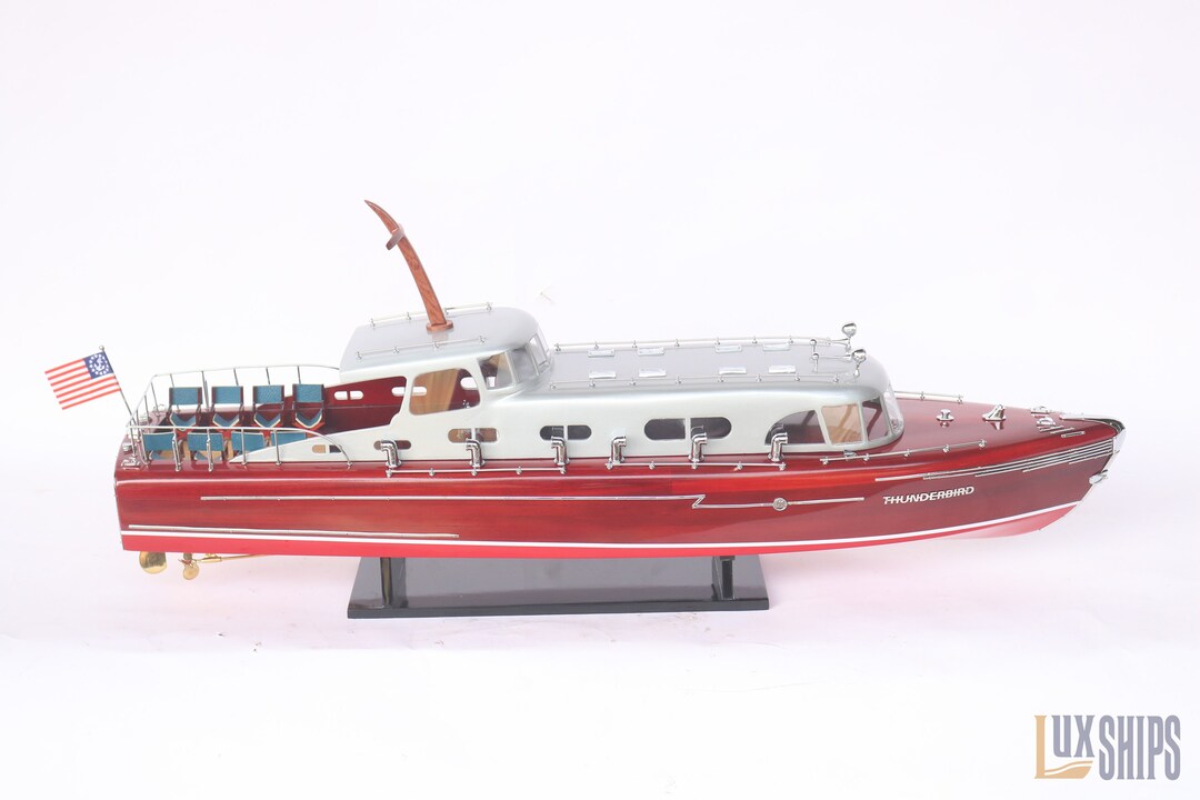 Hacker Craft Thunderbird Model Ship, Wooden Ship Model is for Sale - Etsy