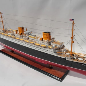 SS Bremen Ship Model - SS Bremen Model Ship - SS Bremen Wooden Ship ...