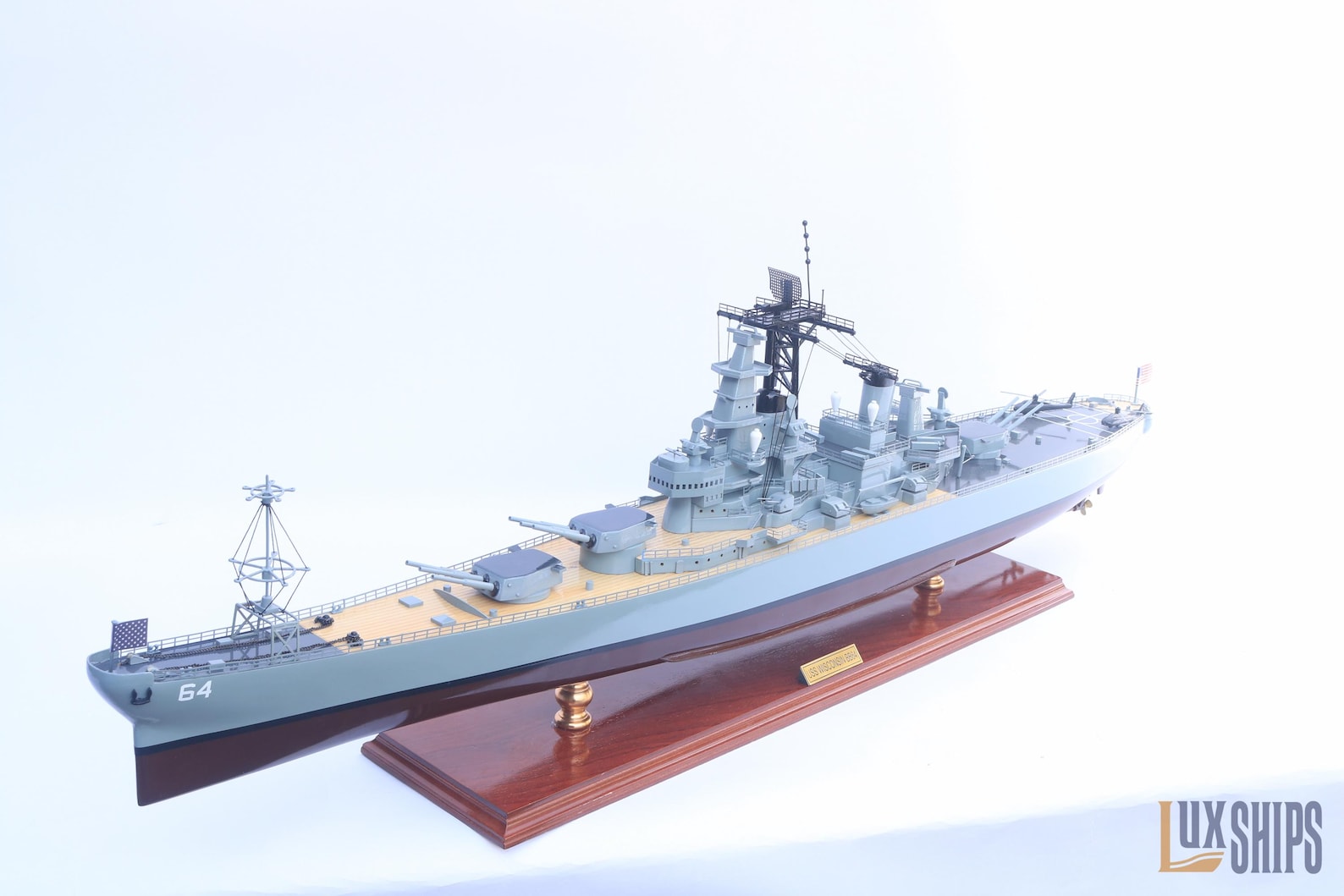 USS Wisconsin BB-64 Ship Model - Wooden Model Ship is for Sale - Etsy