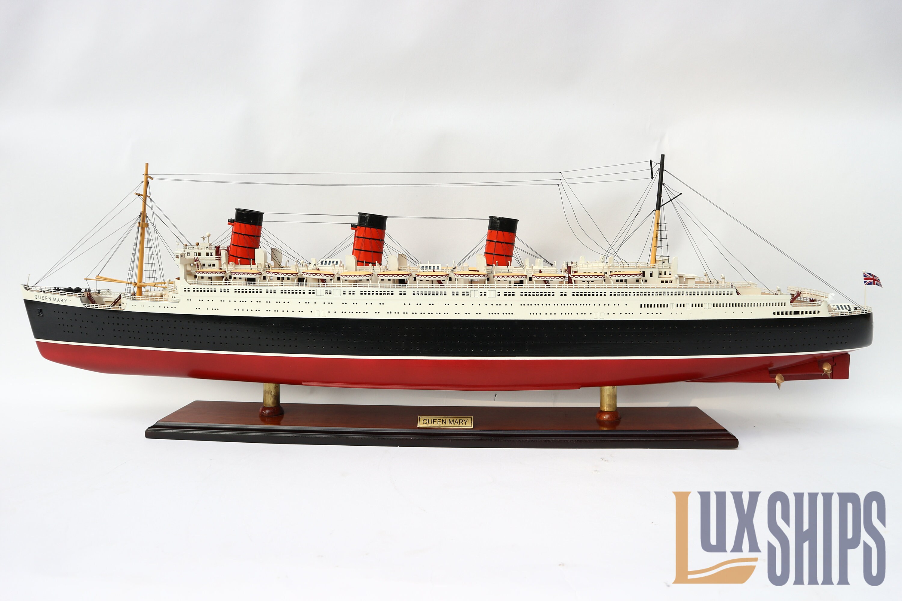 RMS Queen Mary Ship Model RMS Queen Mary Wood Ship Model - Etsy