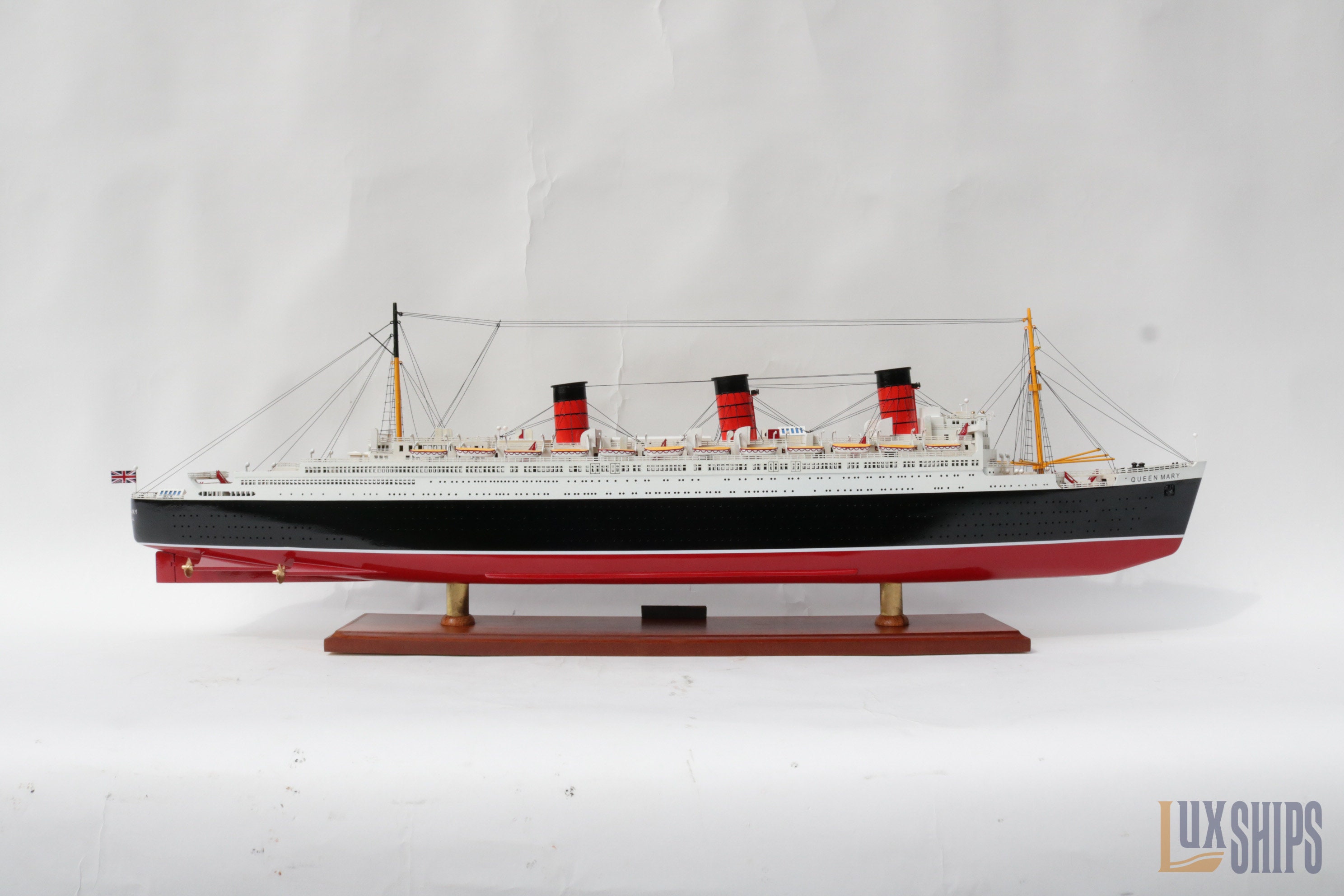 RMS Queen Mary Ship Model - RMS Queen Mary Wood Ship Model - Etsy