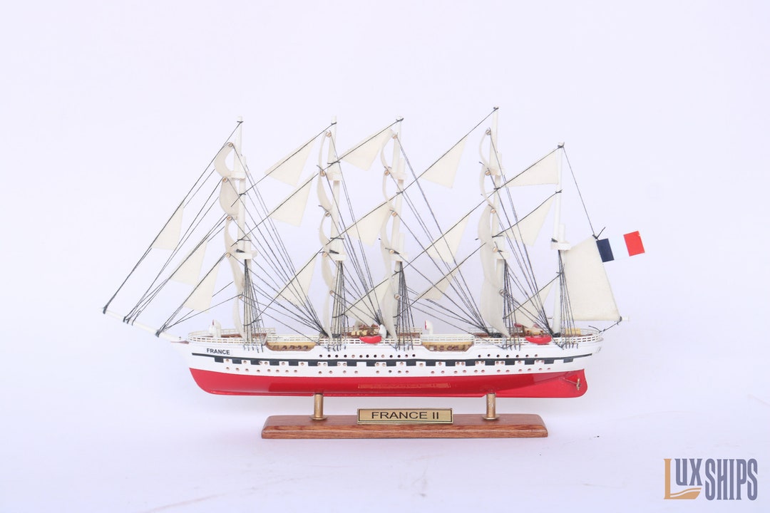 FRANCE II Model Ship, Wooden Ship Model for Sale - Etsy
