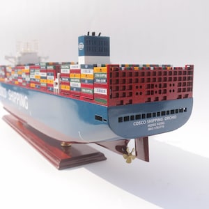 Cosco Container Ship Model 39" - Cosco Model Ship - Personalization ...