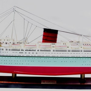 RMS Caronia Ship Model - RMS Caronia Wood Ship Model - Etsy