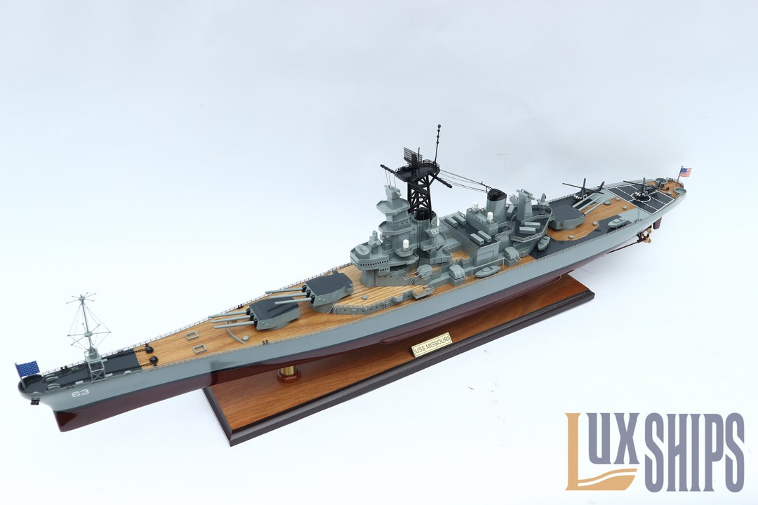 USS Missouri BB-63 Ship Model Uss Missouri BB-63 Battleship - Etsy