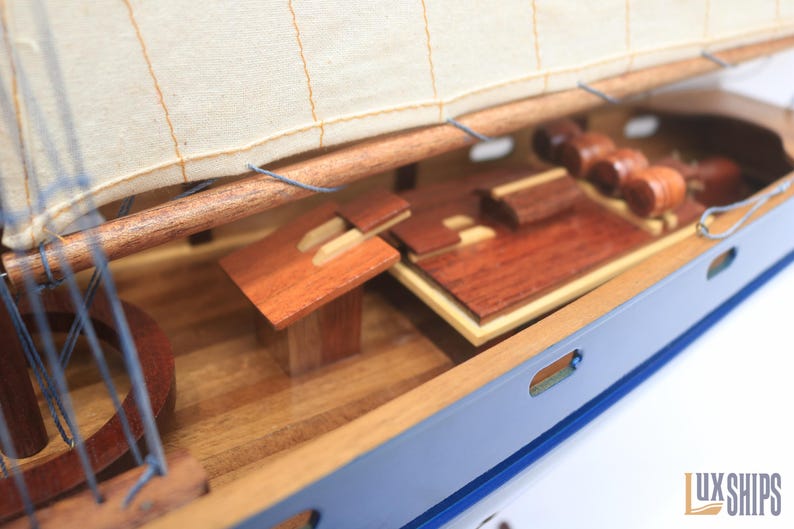 BLUENOSE II Model Ship, Wooden Ship Model is for Sale - Etsy