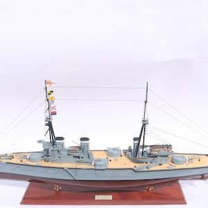 HMS INVINCIBLE 1907 Model Ship, Wooden Ship Model is for Sale - Etsy