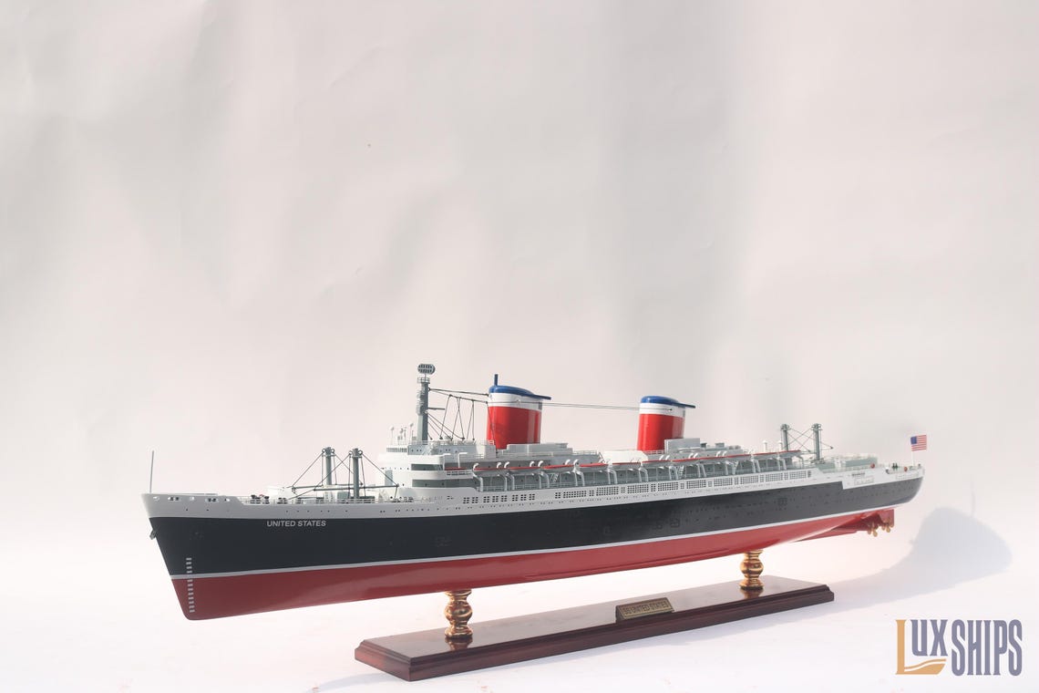 SS United States 91cm Ship Model – Museum Quality Replica, Great Gift ...