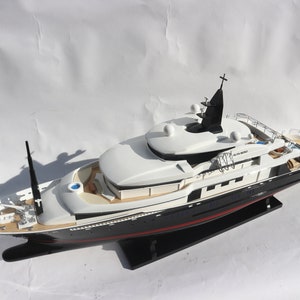 ALFA NERO Yacht Model, Wooden Model Ship is for Sale - Etsy