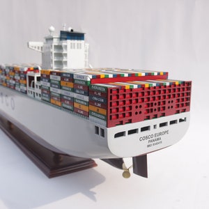 COSCO EUROPE Container Ship Model 39" - Cosco Model Ship ...