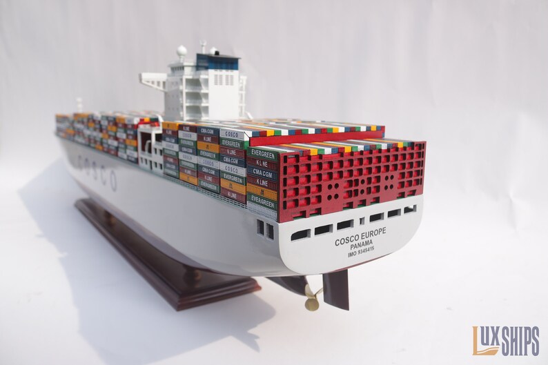 COSCO EUROPE Container Ship Model 39 Cosco Model Ship Personalization ...
