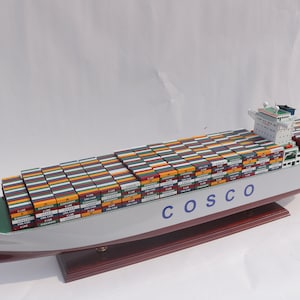 COSCO EUROPE Container Ship Model 39" - Cosco Model Ship ...