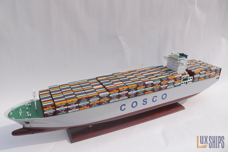 COSCO EUROPE Container Ship Model 39" - Cosco Model Ship ...