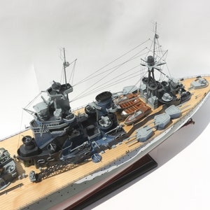 HMS Rodney Ship Model - Battle Ship Model - Etsy