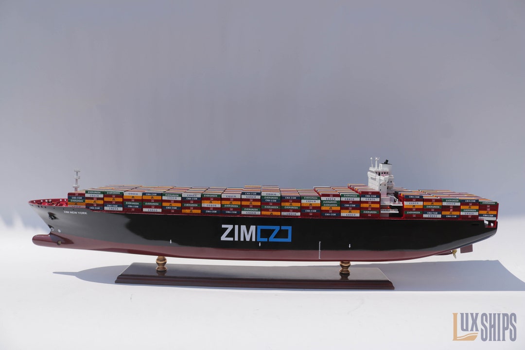 ZIM New York Container Ship Model ZIM Model Ship Personalization Your ...
