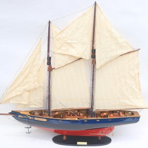 BLUENOSE II Model Ship, Wooden Ship Model is for Sale - Etsy