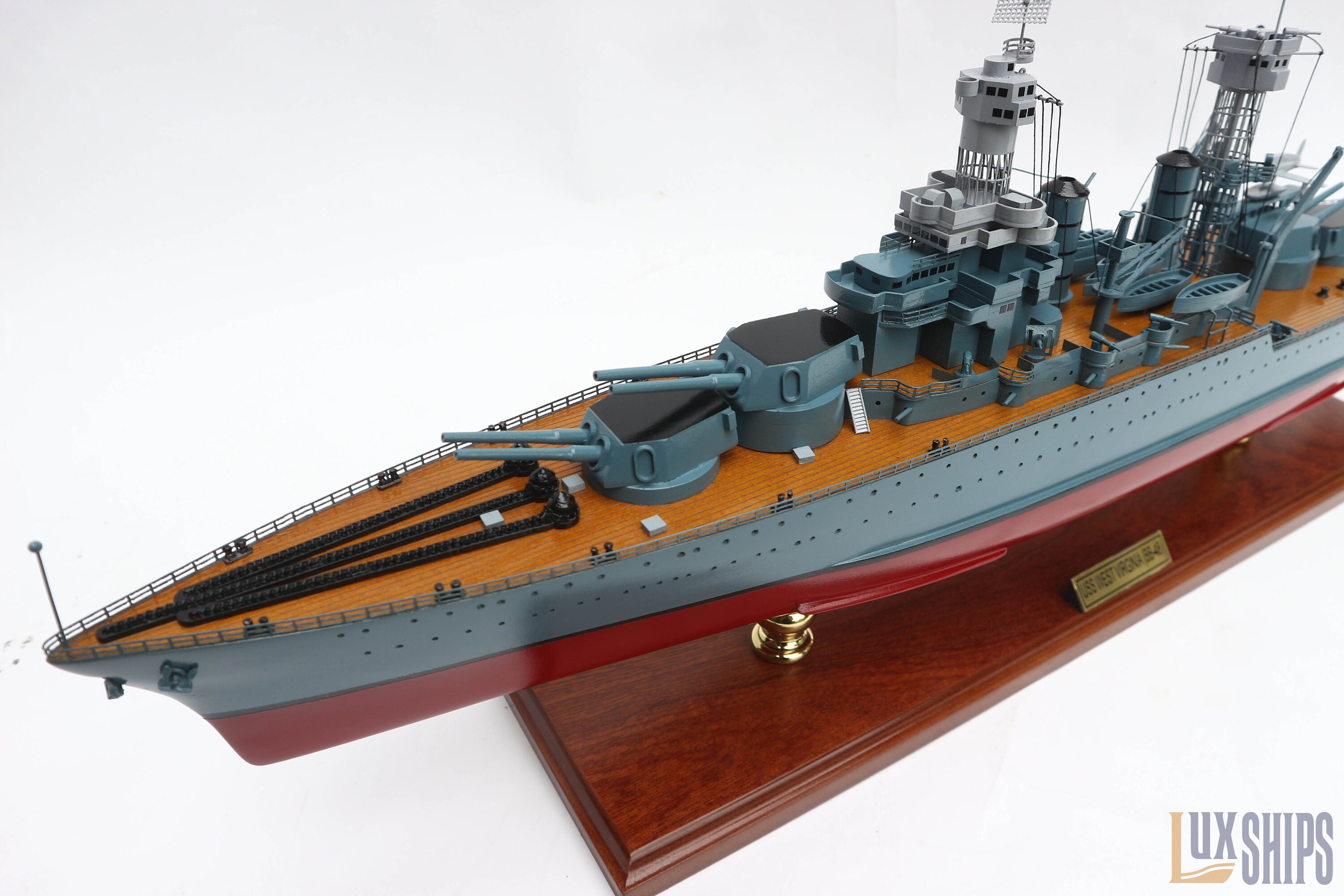 USS West Virginia BB-48 Ship Model - USS West Virginia Battleship Model ...