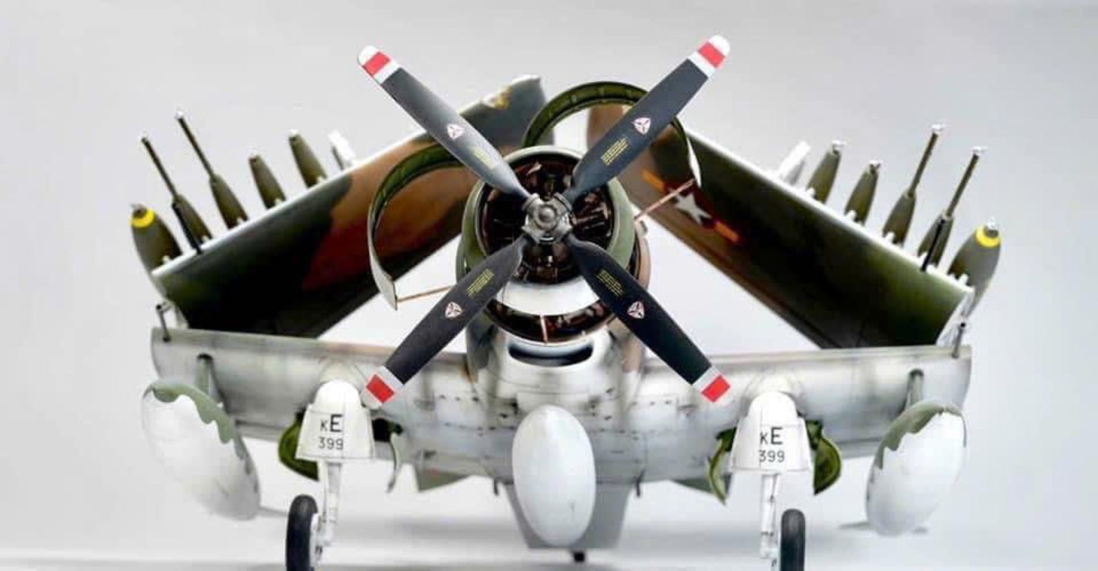 Pre-order, Douglas A-1J SKYRAIDER U.s.air Force, Scale 1/32, Built and ...