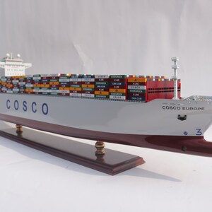 COSCO EUROPE Container Ship Model 39" - Cosco Model Ship ...