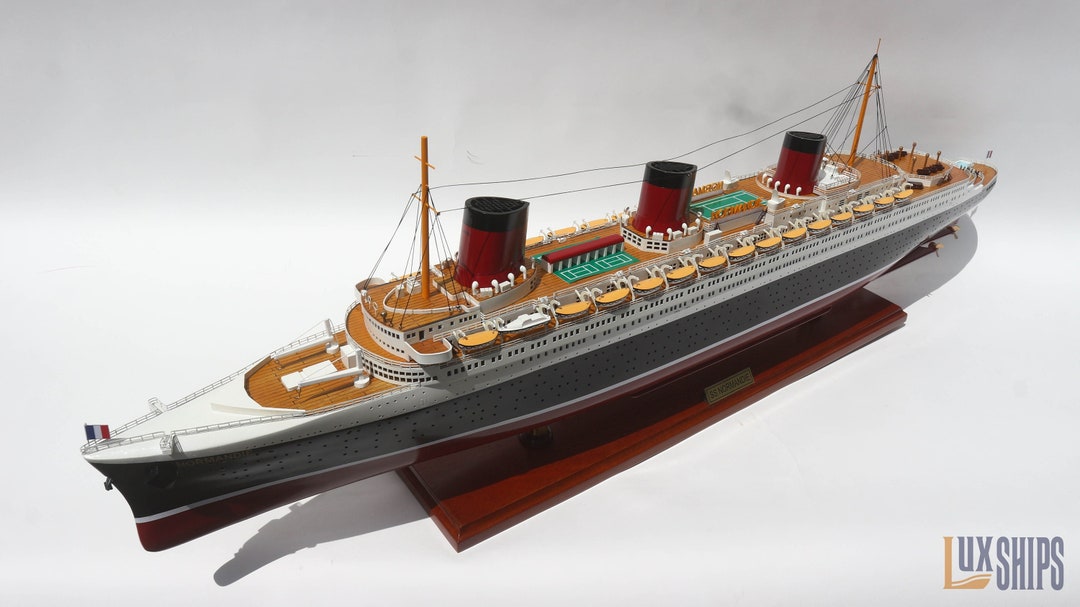 SS Normandie Ship Model 40" - SS Normandie Model Ship - Etsy