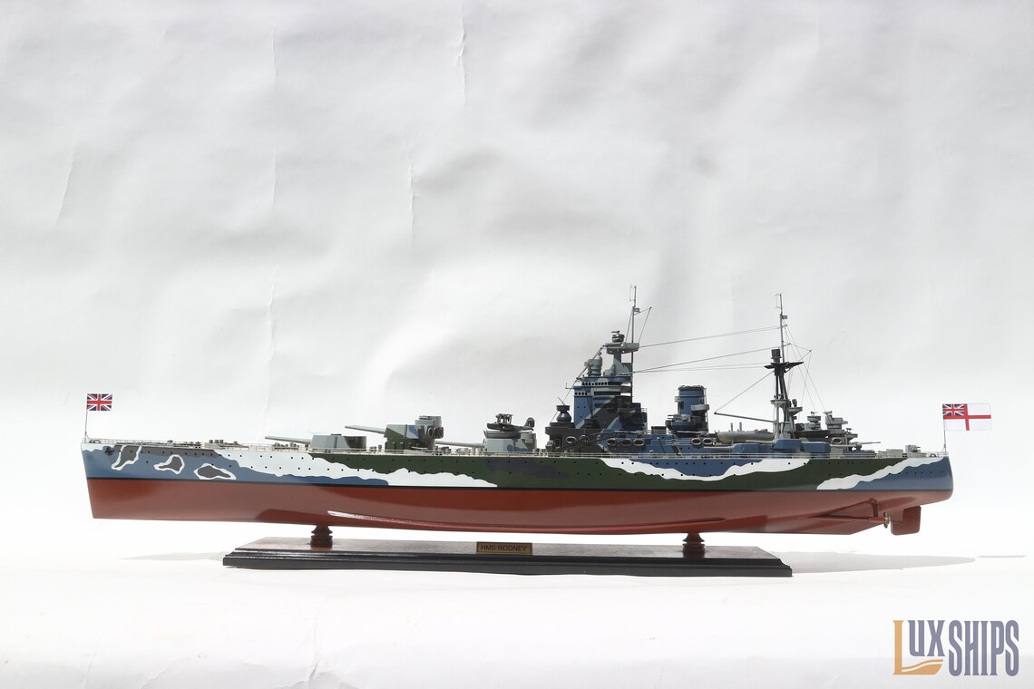 HMS Rodney Ship Model Battle Ship Model - Etsy